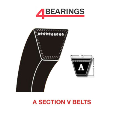 A SECTION V BELT SIZES A15 - A77 V BELT 13MM X 8MM VEE BELT PIX SEC | eBay