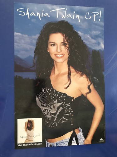 SHANIA TWAIN UP ALBUM, THREE PROMO POSTERS. 2002. VERY GOOD, 11"x 17 ...