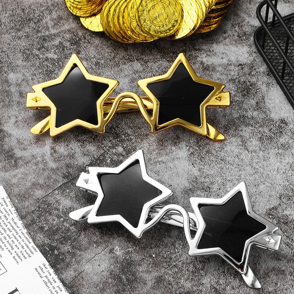 2PCS Star-shaped Fun Sunglasses Party Party Sunglasses Fun Sunglasses ...