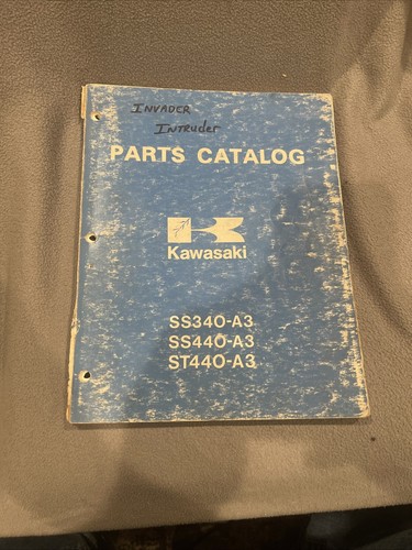 Vintage Kawasaki Snowmobile Manual Binder Invader Intruder SS340 SS440 ...