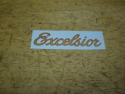 Mint Vintage OEM Schwinn Approved Excelsior Bicycle Downtube Decal | eBay