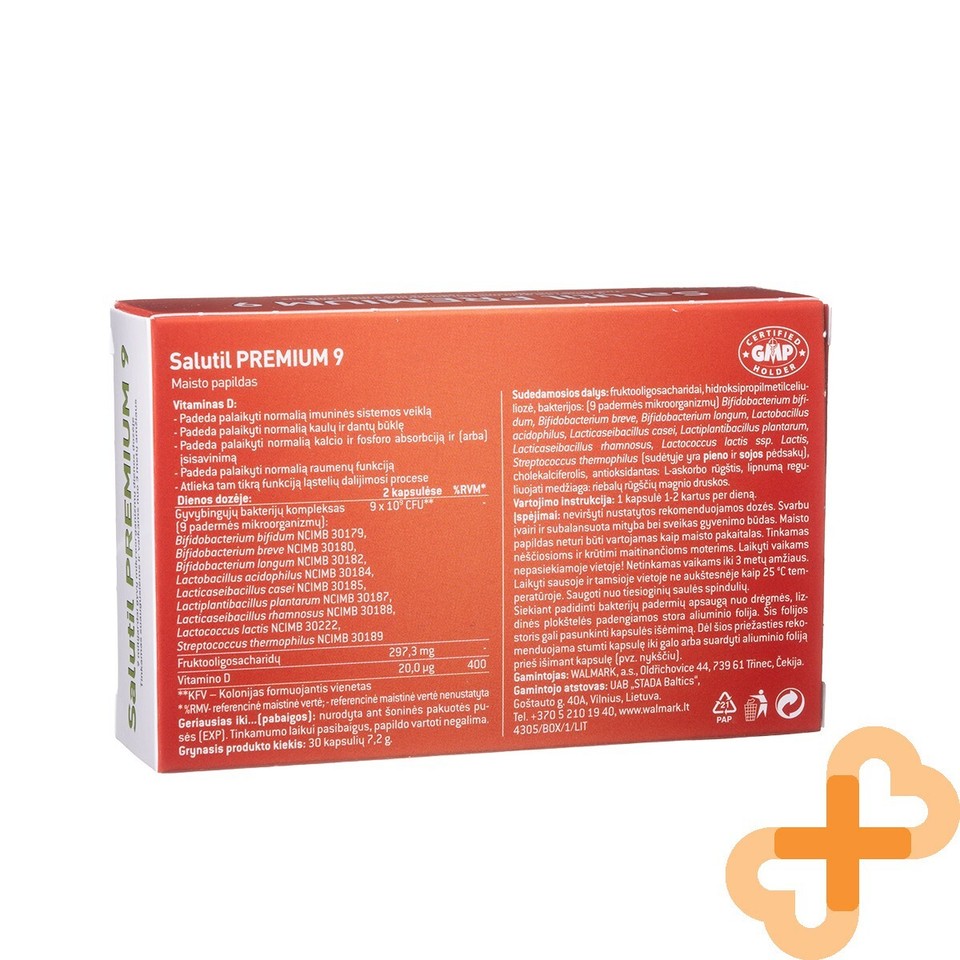 SALUTIL PREMIUM 9 Integratore Di Batteri Lattici Bifido 30 Compresse | eBay