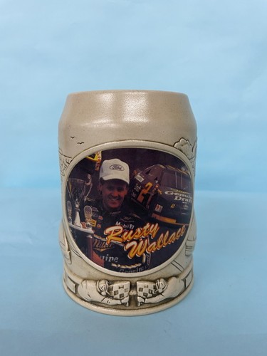 Rusty Wallace 3D Sculptured Hoffbrau Stein / Beer MUG - NASCAR #2 | eBay