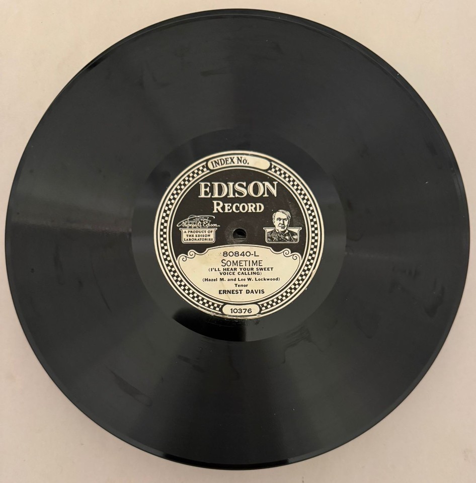 ERNEST DAVIS - MY DESIRE / SOMETIME - VINYL LP 10" - EDISON RECORD ...