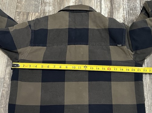 511 Tactical Jacket Men’s Small Brown Plaid Button Seth Shirt Shacket ...