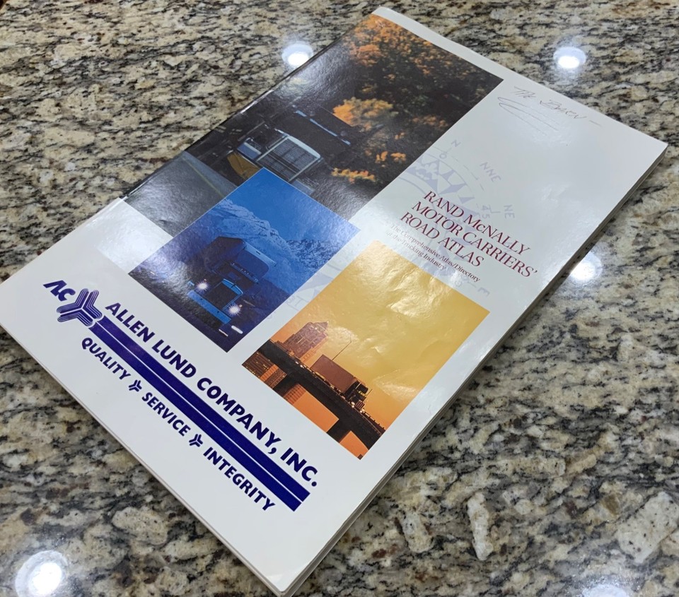 Rand McNally 1996 Motor Carriers' Road Atlas Trucking Industry Made in ...