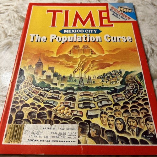 Time Magazine August 6, 1984 The Population Curse | eBay