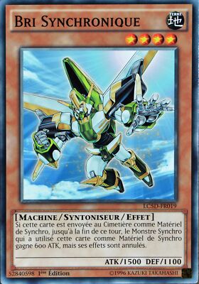 carte YU-GI-OH LC5D-FR019 Bri Synchronique (Bri Synchron) - Commune ...