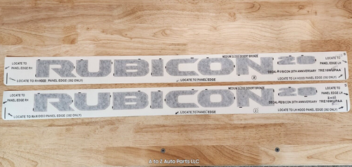 2023 Jeep Wrangler 392 Rubicon 20th Anniversary Bronze Hood Decals ...