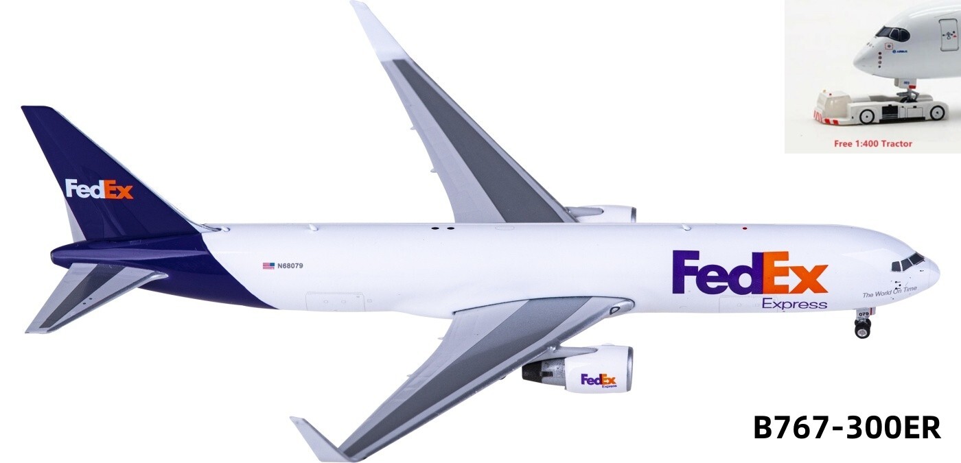 (Rare)1:400 Phoenix PH04509 FedEx B767-300ER N68079 Aircraft Model+Free ...