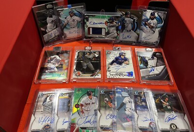 30 Card MLB Mystery Packs, 1 Auto, 10 RC, 2 Hits!! Slab Redemption ...