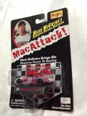 MARK McGWIRE'S MAC ATTACK! #8 DIE CAST METAL RACE CAR | eBay