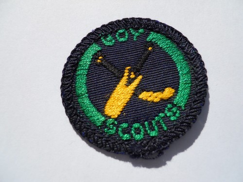 Pre 1967 Boy Scouts Proficiency Badge. Air-Sea Scouts. BLACK BACK ...