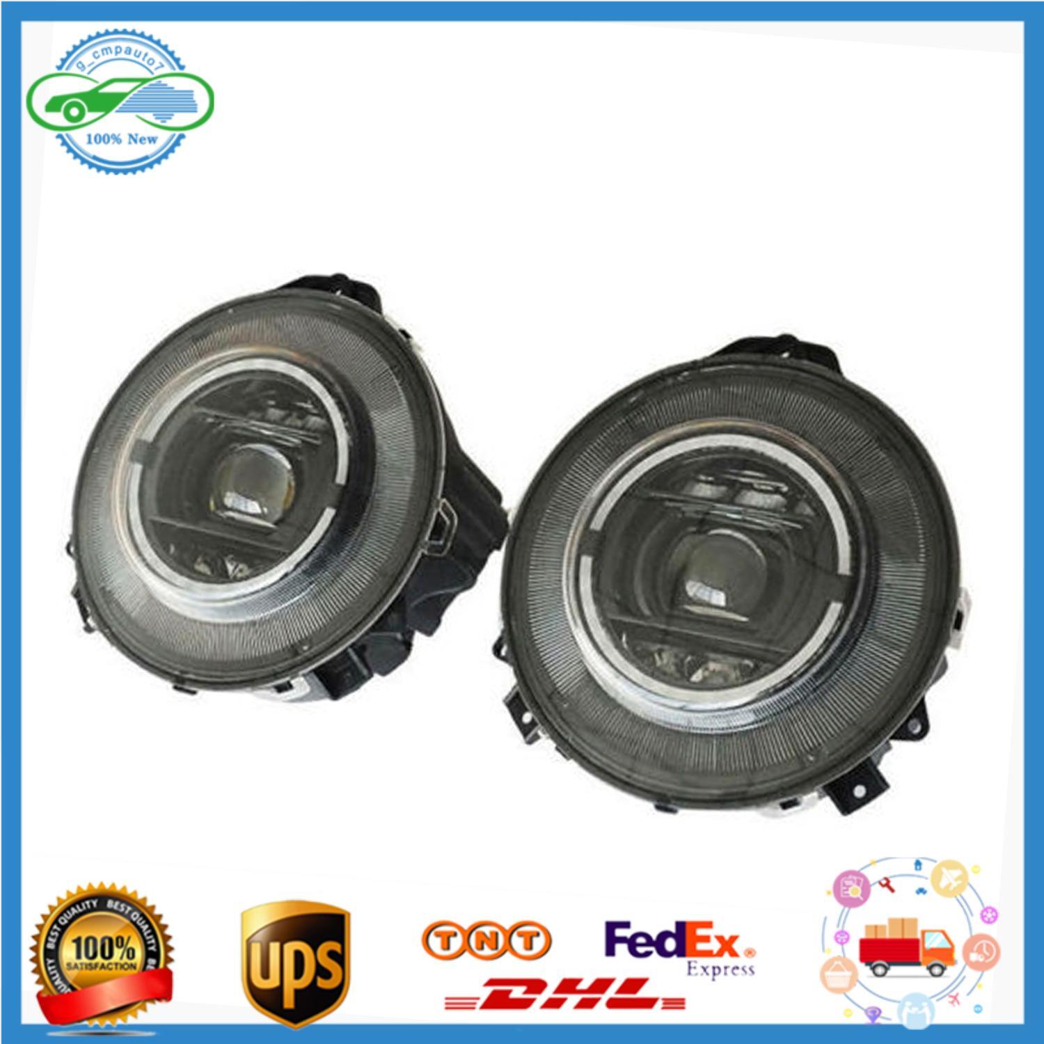2pc Black Headlights W463 for Mercedes Benz G Class G350 G500 2009-18 ...