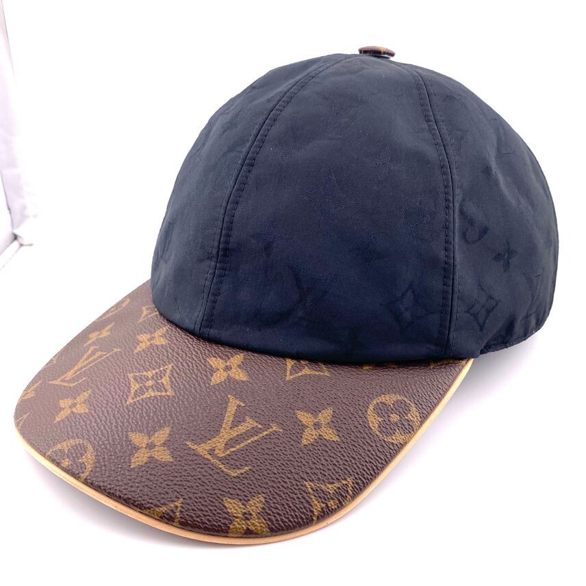 LOUIS VUITTON M76528 Upa Cap LV Get Ready Monogram Baseball Cap Size L ...