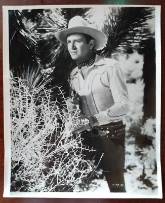 c.1939 Western Studio Photo of Gene Autry Cowboy w/ Pistol | eBay