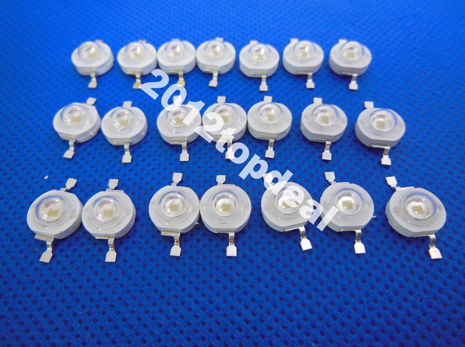 10pc 3W High Power Blue 475nm LED Emitter 45mil Chip For DIY | eBay