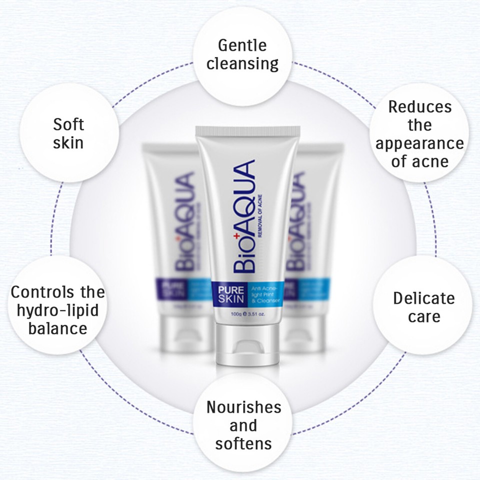 BIOAQUA Face Acne Treatment Anti-Acne Scar Removal Spots Oil Cream ...