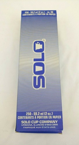 Solo Cup Company 2 ounce White Paper Disposable Souffles Cups 250 Count ...