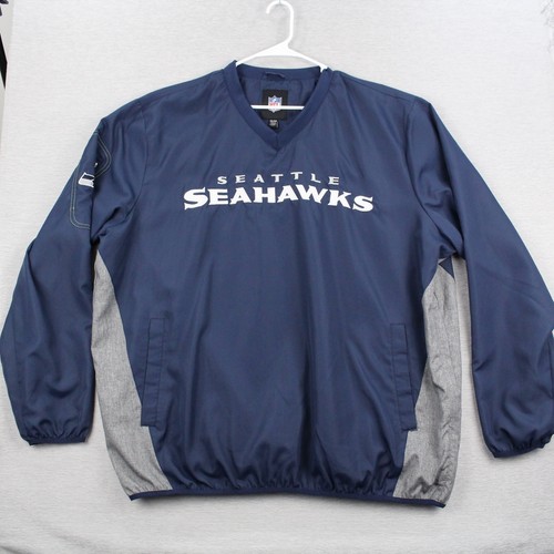 NFL Seattle Seahawks V-Neck Pullover Mens Size 3XL Blue Polyester | eBay