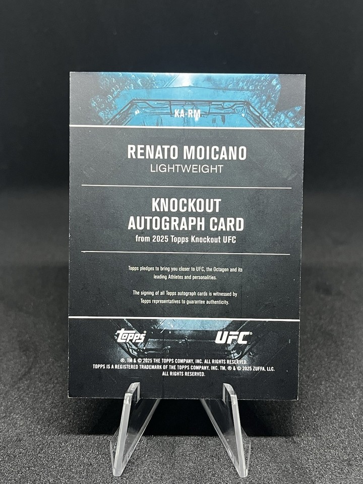 2025 Topps UFC Knockout - Knockout Autographs Renato Moicano #KA-RM ...
