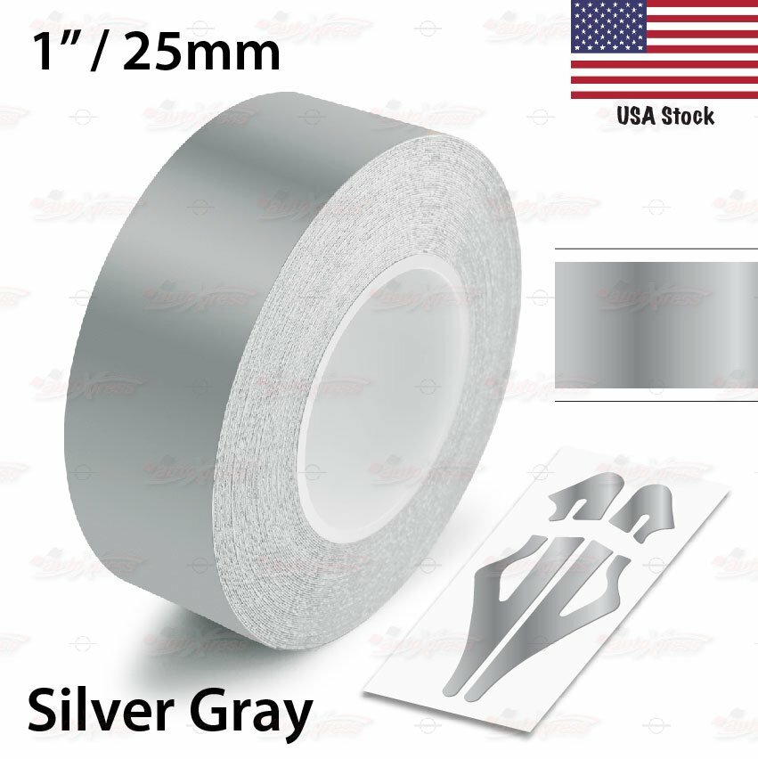 1" Roll Vinyl Pinstriping Pin Stripe Solid Line Car Trim Tape Decal ...