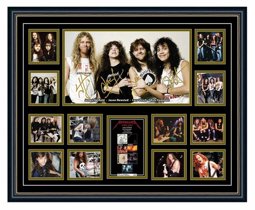 METALLICA JASON NEWSTED LOAD RELOAD SIGNED LIMITED EDITION FRAMED ...