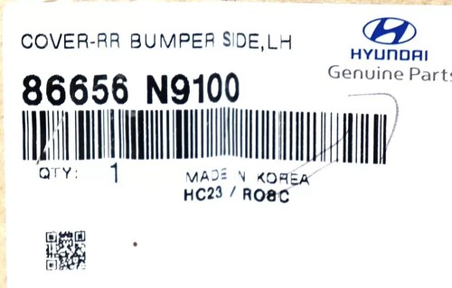 REAR Bumper Side Cover Left DRIVER Side ⭐OEM⭐ Hyundai Tucson 1.6L 2022 ...