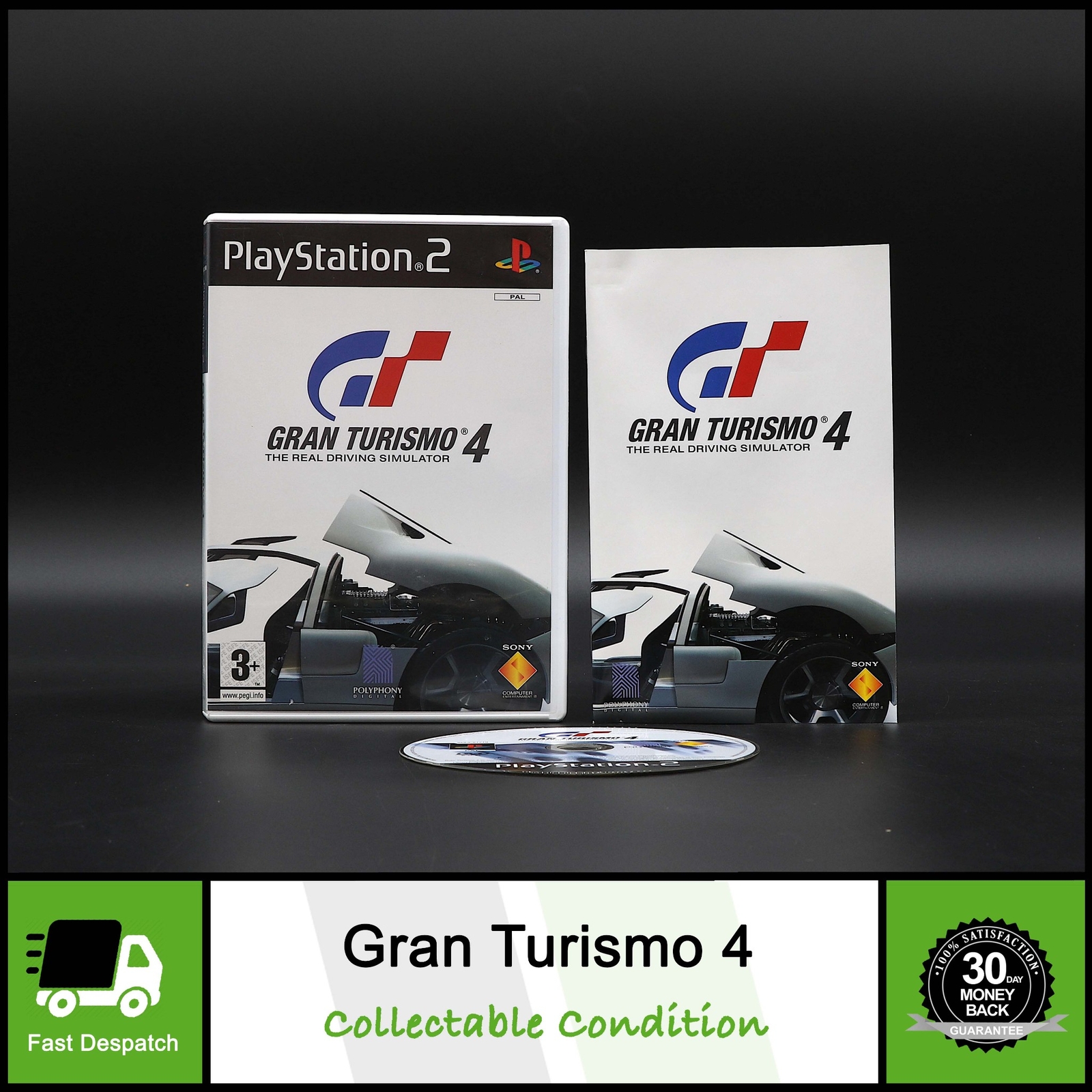 Gran Turismo 4 GT4 GT Playstation 2 PSTWO PS2 Game Collectable for sale ...