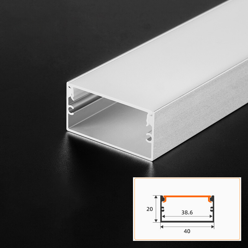 10Pcs 3.3ft Each LED Aluminum Profile Channel Holder with Cover for LED ...