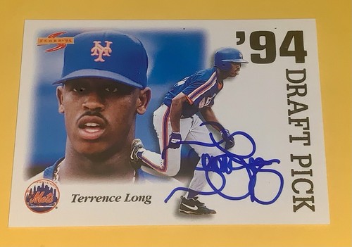 Terrence Long SIGNED 1995 Score ‘94 Draft Pick Card #DP10 New York Mets ...