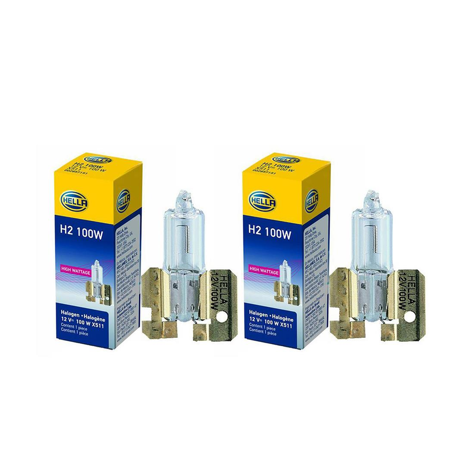 2PCS Hella H2 Fog / Driving Light Bulb 12V 100W X511 T3 | eBay