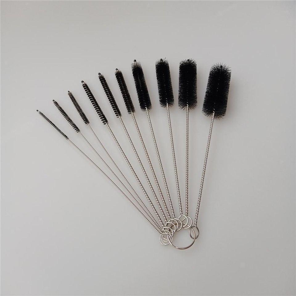 Set of 10 Laboratory Test Spice Tube Beaker Brushes Brush Cleaning Tool ...
