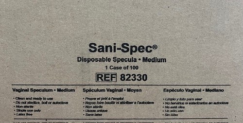 Sani-Spec Disposable Specula - Medium - Ref 82330 - Box of 100 | eBay