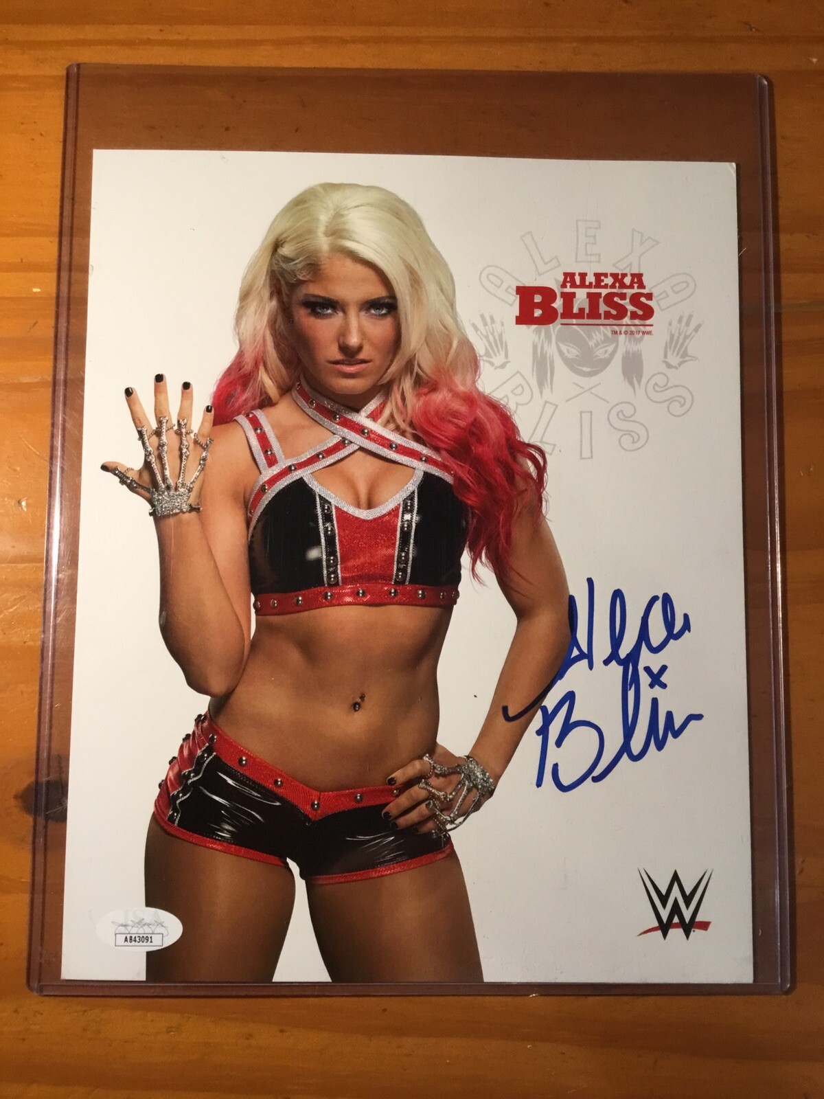 2017 Wwe Alexa Bliss Autograph 8x10 Wrestling Photo Jsa Certified