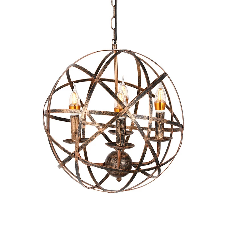 Metal Sphere Light Fixture