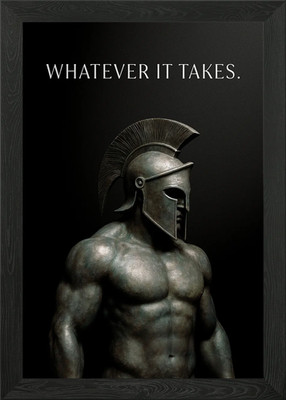 Spartan Warrior Framed Wall Art Poster Canvas Print Picture | eBay UK