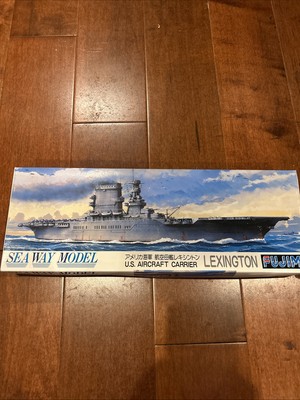 Fujimi Lexington US Aircraft Carrier Sea Way Model 1/700 44116 Model ...