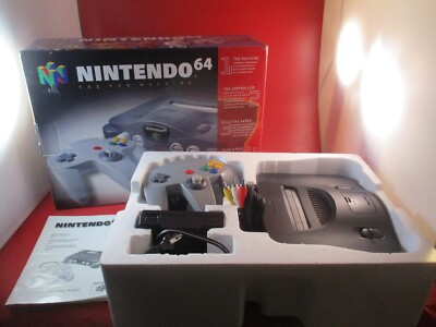 Nintendo 64 Console N64 System w/Original box! + manual, controller ...