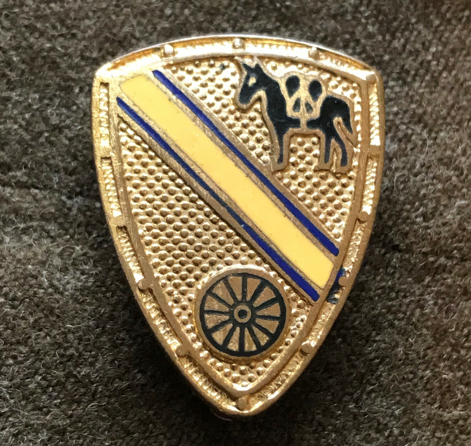 Original WWII 16th Quartermaster Squadron DI DUI Unit Crest P/B MFR ...