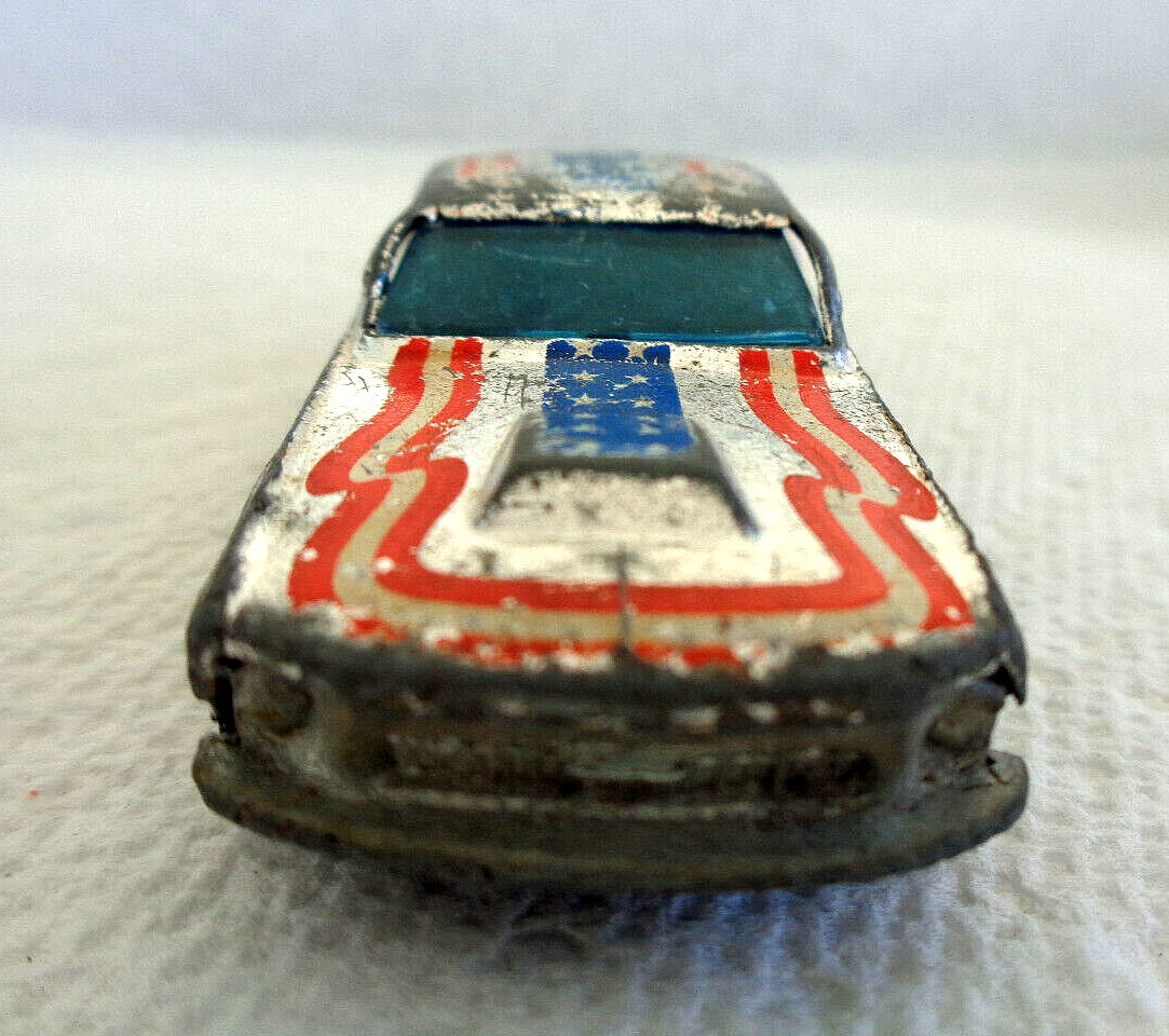Nice 1974 Hot Wheels Ford Mustang Stocker Silver Patriotic Diecast Car ...
