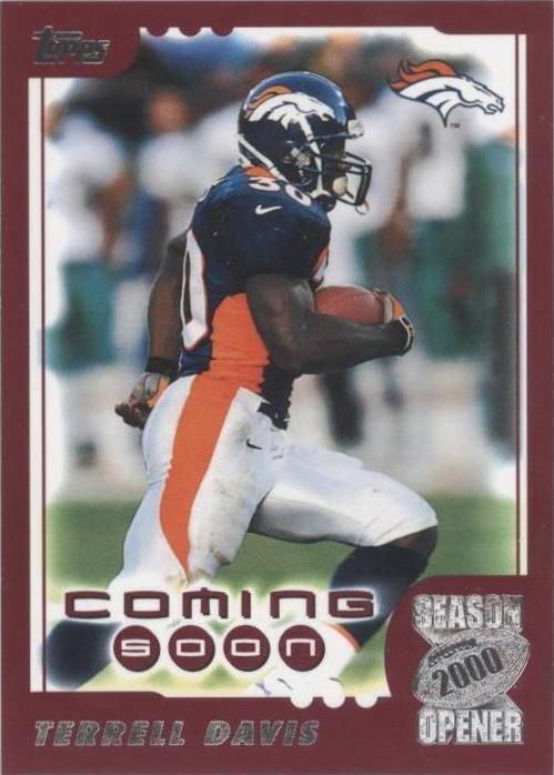 2000 Topps Season Opener - Coming Soon Terrell Davis #182 for sale ...