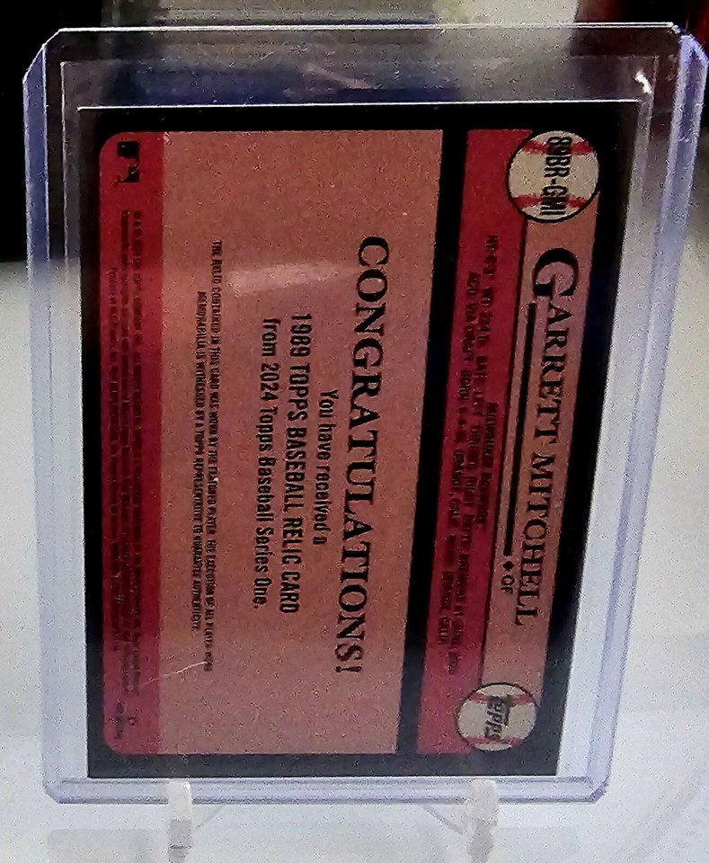 🔥2024 Topps Series 1 GARRETT MITCHELL Patch relic Card 89BR-GMI🔥 | eBay