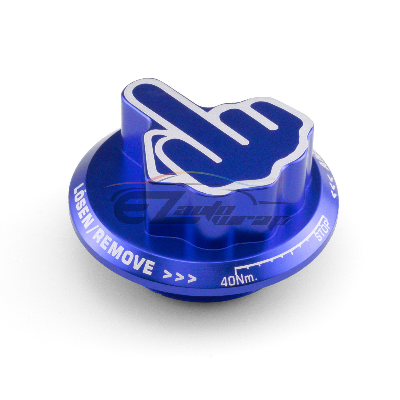 Blue Middle Finger Novelty Engine Oil Filter Tank Cap Cover Aluminum ...