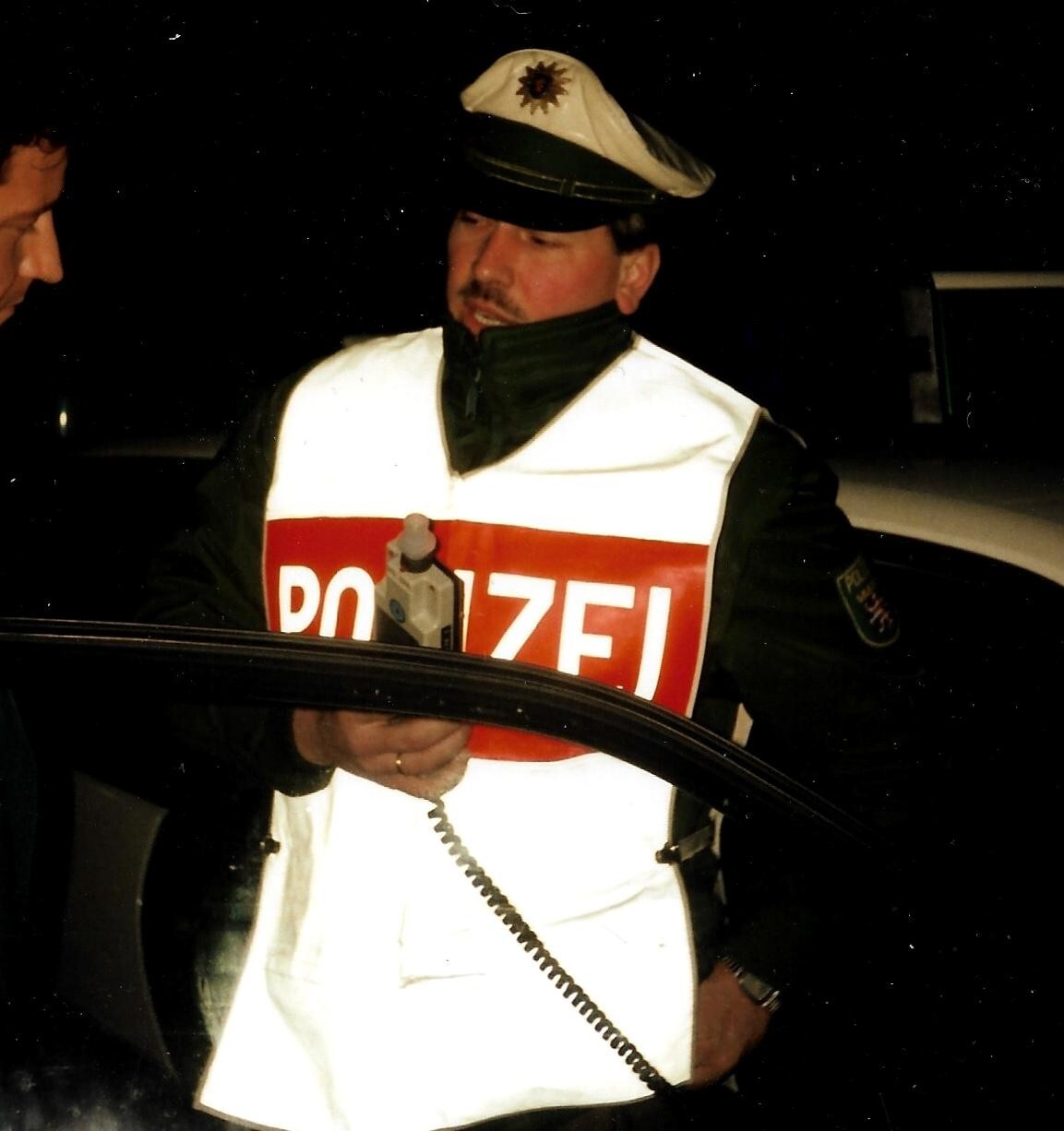 Polizei HESSEN Patch grün JACKE 90er Jahre GOLD LUREX Stoffabzeichen ...