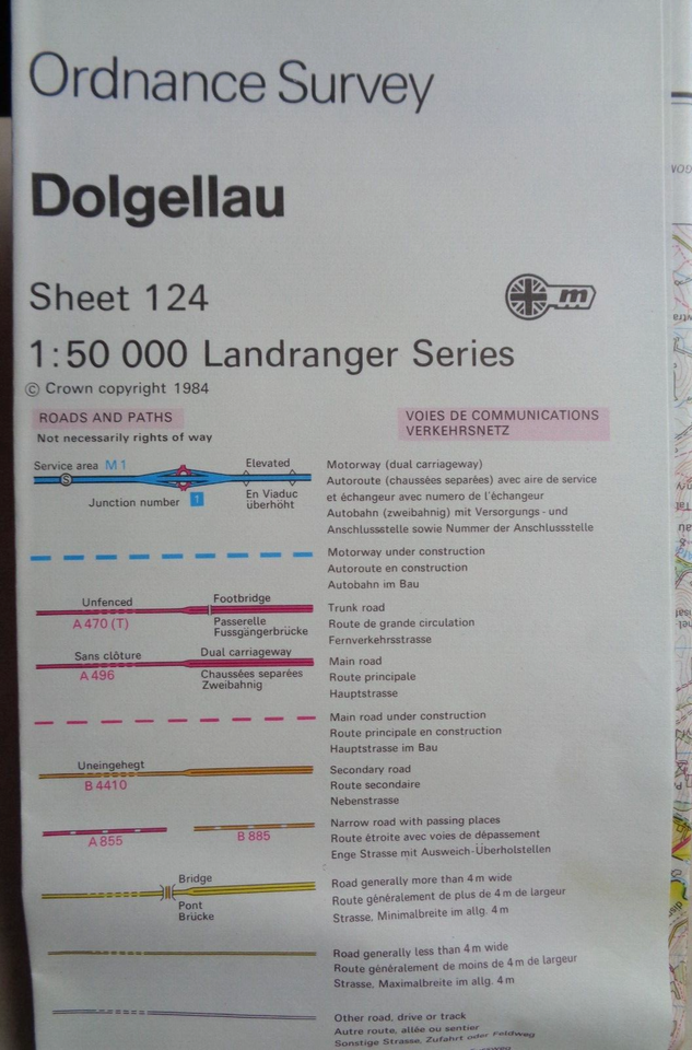 Ordnance Survey map Dolgellau etc | eBay