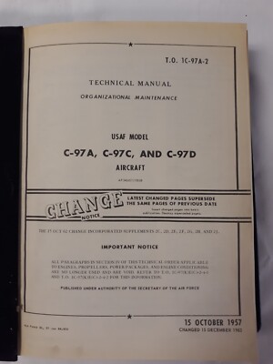 Boeing USAF Model C-97A-C-D Aircraft Organizational Maintenance 3 Vols Original | eBay