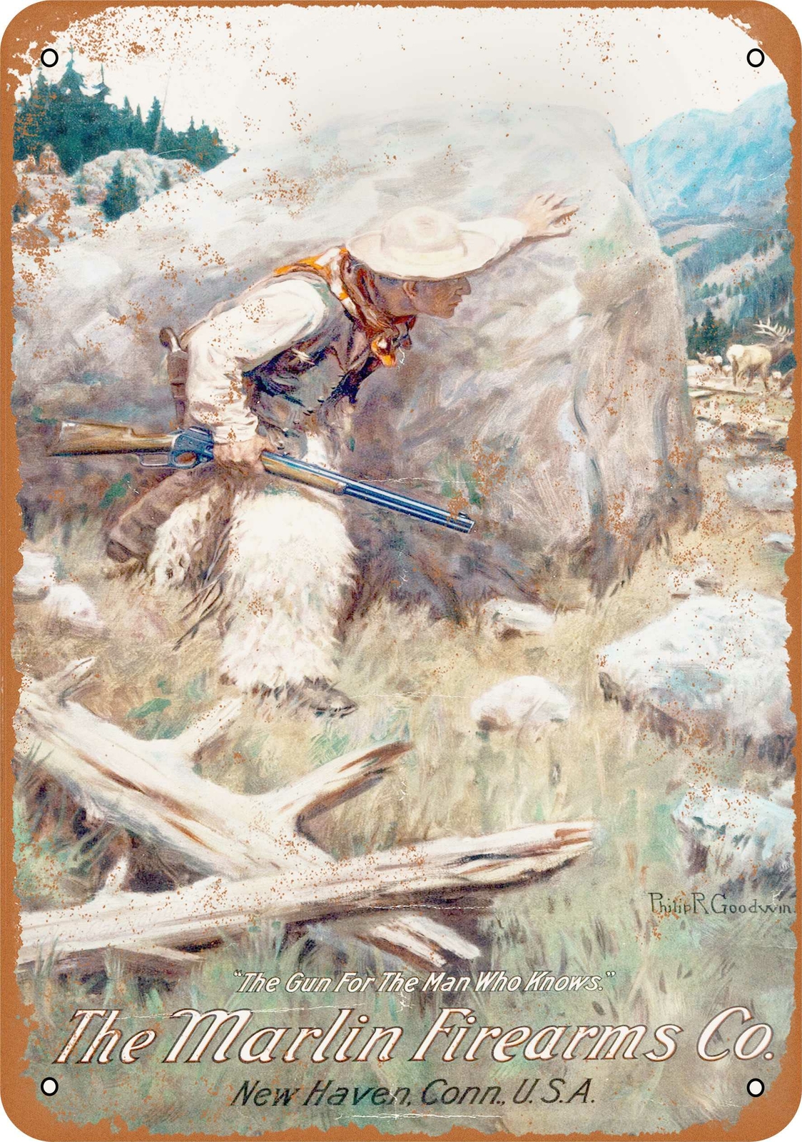 Metal Sign - 1905 Marlin Firearms - Vintage Look Reproduction | eBay