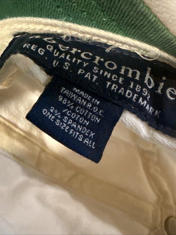 two (2) VINTAGE distressed Abercrombie & Fitch baseball Hat Caps moose ...