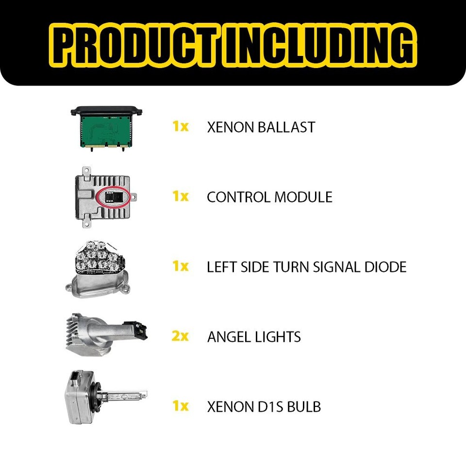 7217509 Xenon Ballast Bulb Module LH Light D1S For 2011-2013 BMW 528i ...